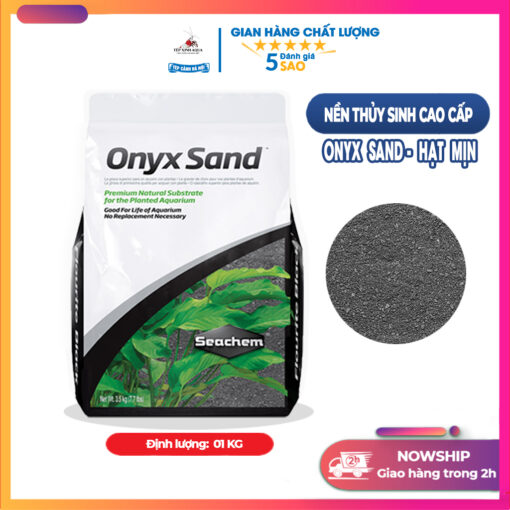 Nền thủy sinh cao cấp - Onyx hạt to/ Onyx sand - Seachem - (1kg) - Tép ...